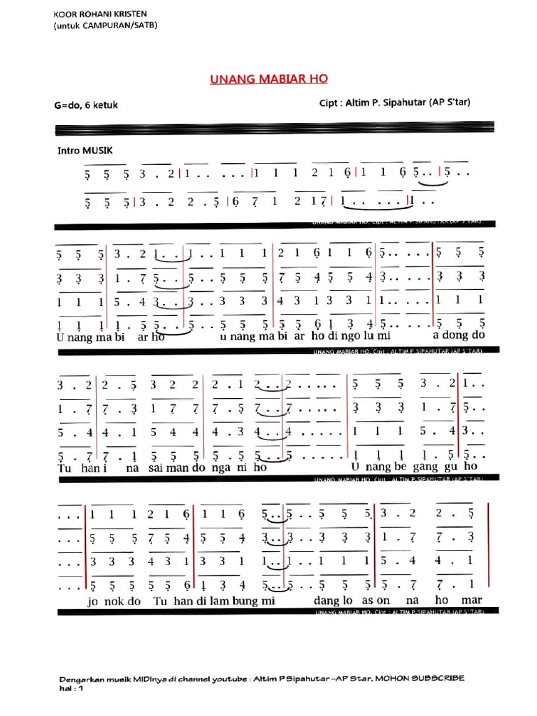 Unang Mabiar Ho | PDF