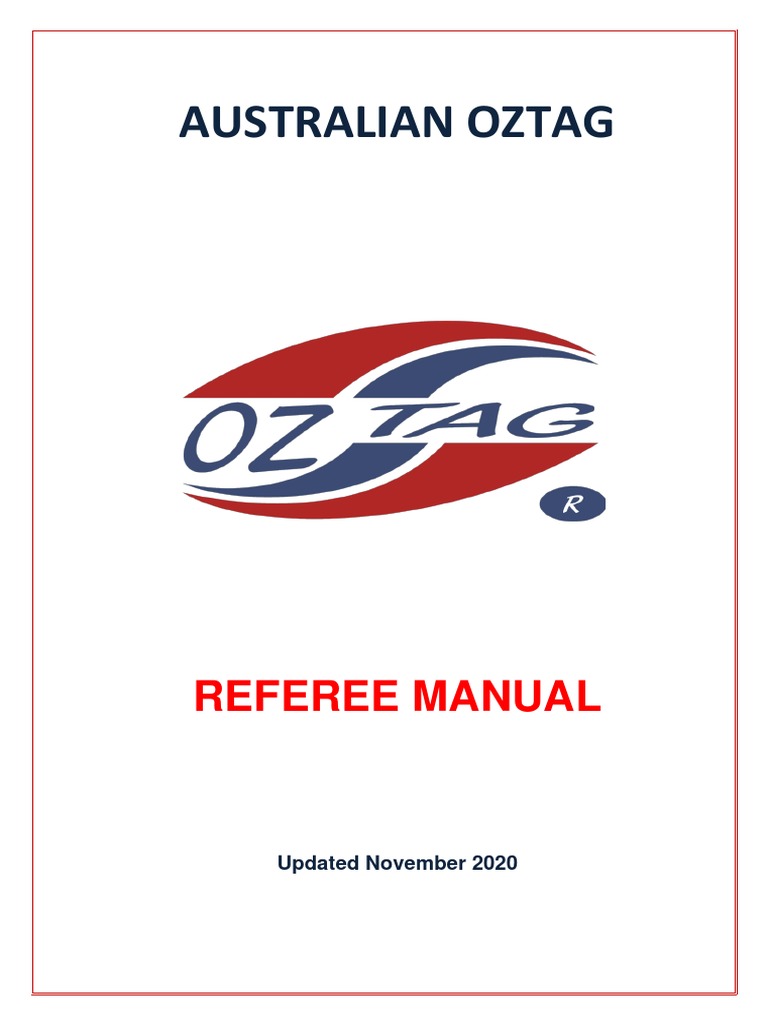 Australian Oztag Referee Manual Guide | PDF | Sports | Football Codes