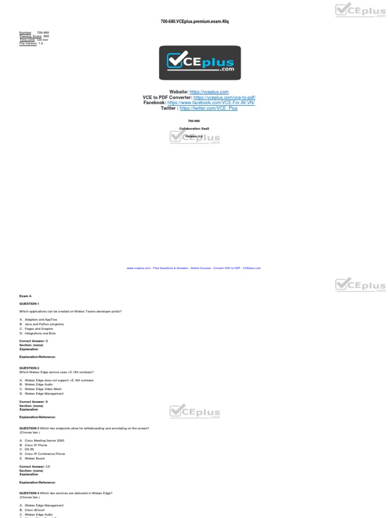 Cisco - Premium.700-680.by Visal | PDF | Encryption | Application Software