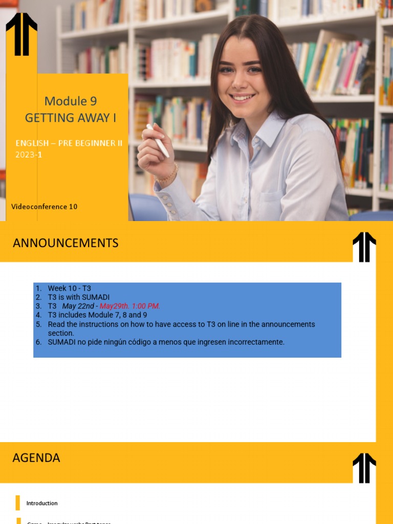 Modulo 9 - Getting Away I | PDF | Verb | Grammatical Tense