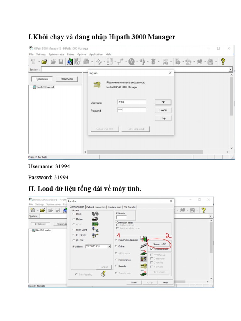 LapTrinh Hipath 3000 | PDF