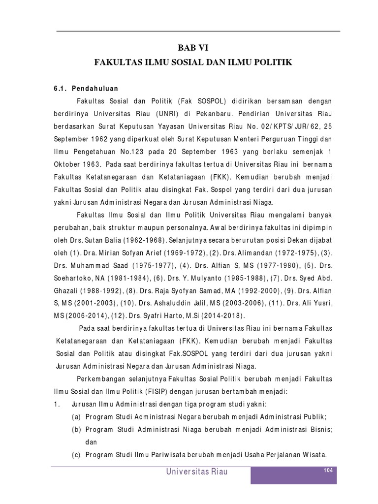 Buku Pedoman FISIP | PDF | Ilmu Sosial | Sains & Matematika