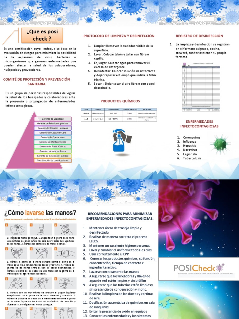Triptico Posi Check | Descargar gratis PDF | Agua | Microbiología