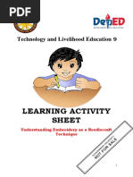 TLE 7 8 Handicraft MAKING Module 1 To 3 | PDF | Embroidery | Yarn