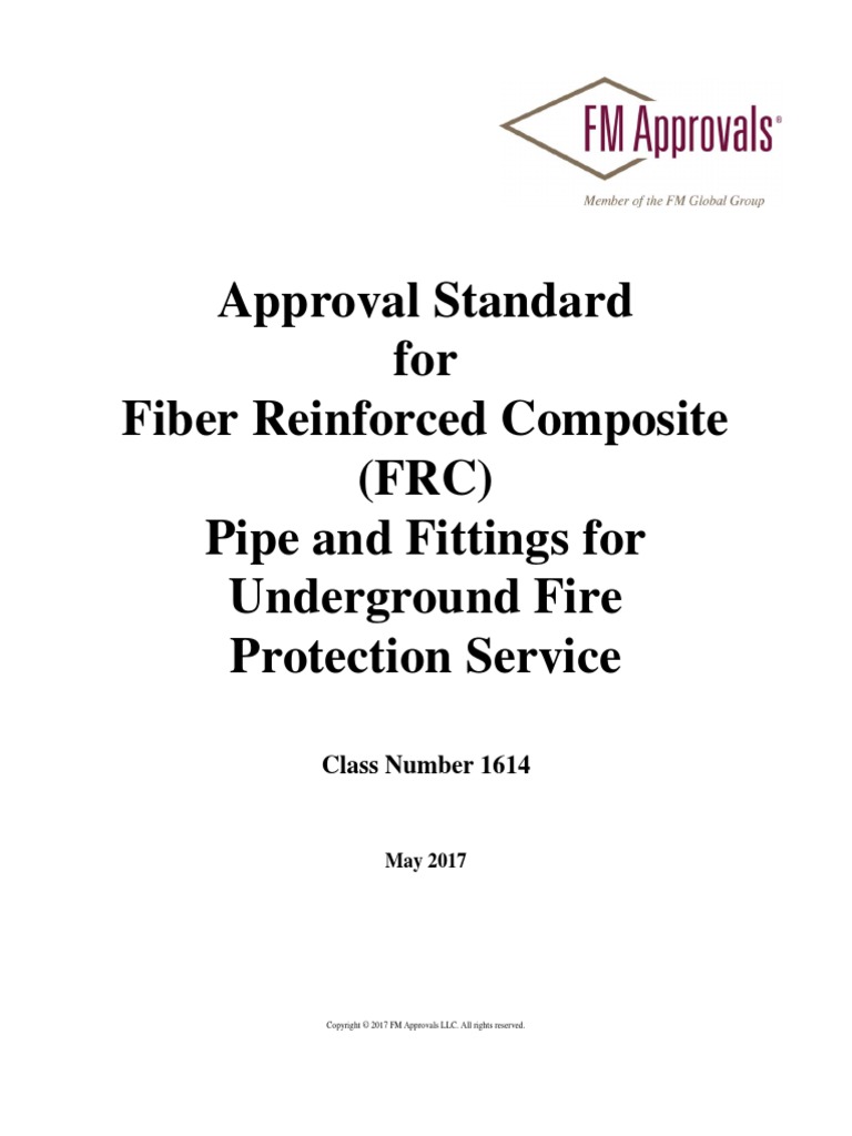FM 1614 FRC Pipe and Fittings For UG FP Service 2017 | PDF ...