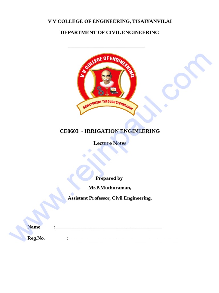 Irrigation Engineering Notes Pdf Irrigation Evapotranspiration