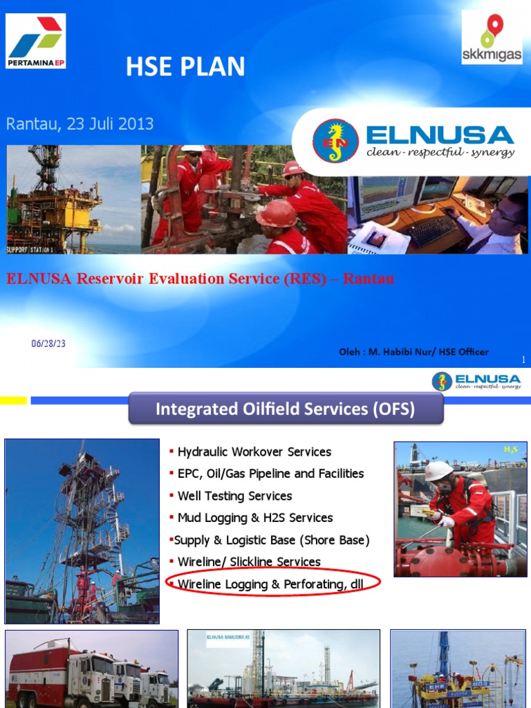 Rencana HSE PT ELNUSA | PDF