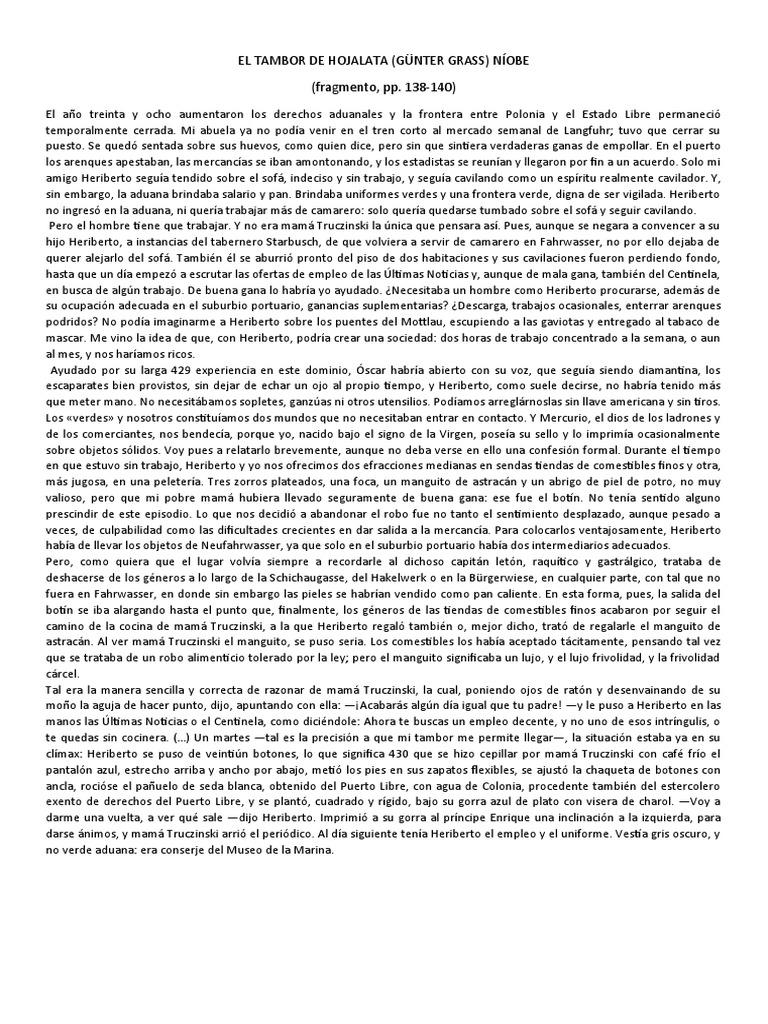 El Tambor de Hojalata | PDF