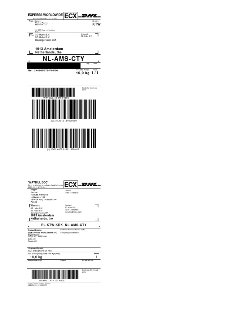 Express Worldwide Shipment Details | PDF | Manufactured Goods | Written ...