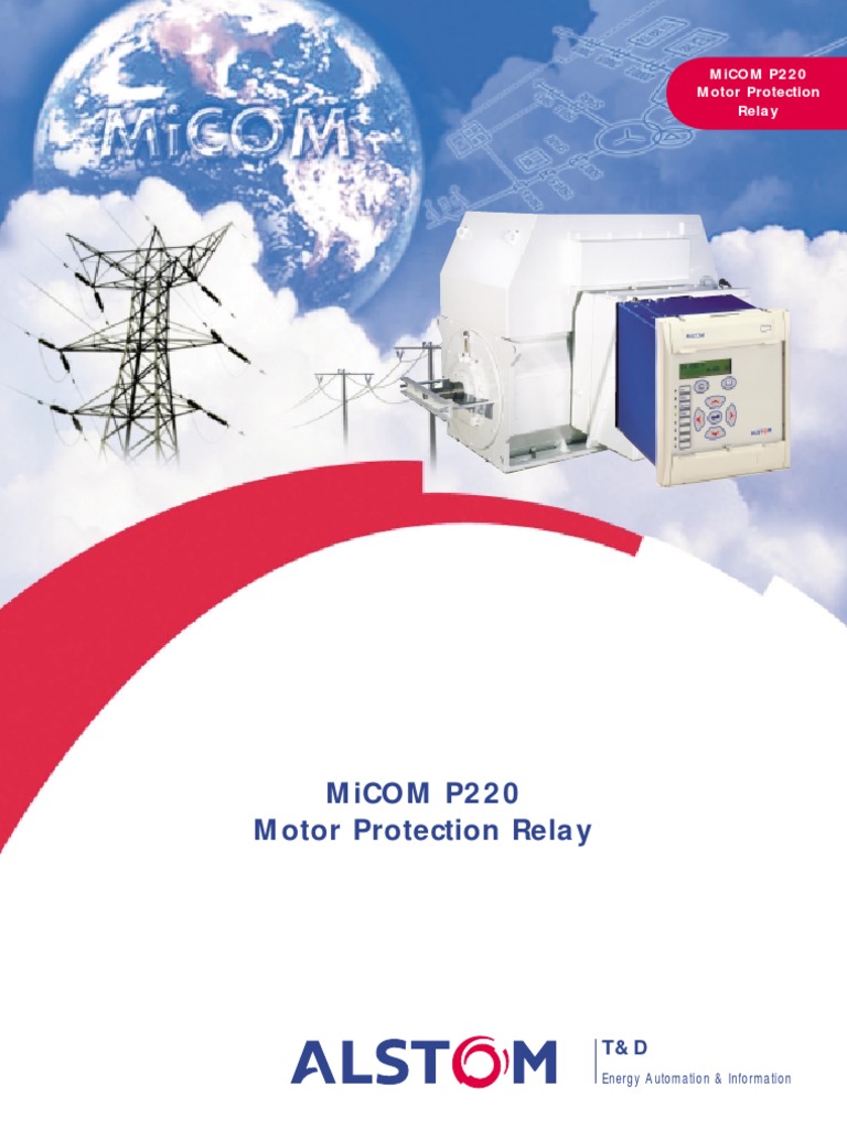 Micom P220 Motor Protection Relay | PDF | Relay | Electric Motor