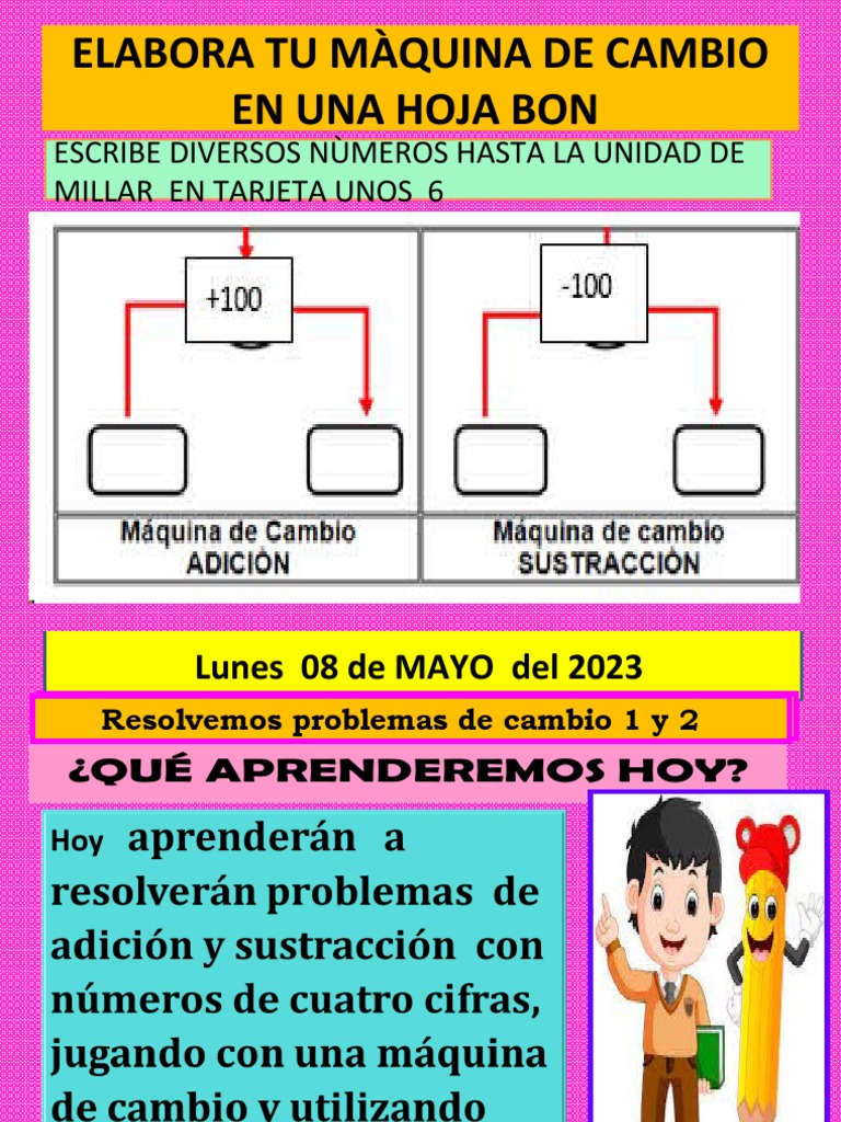 Para Escribir Problemas de Cambio 1, 2 | PDF