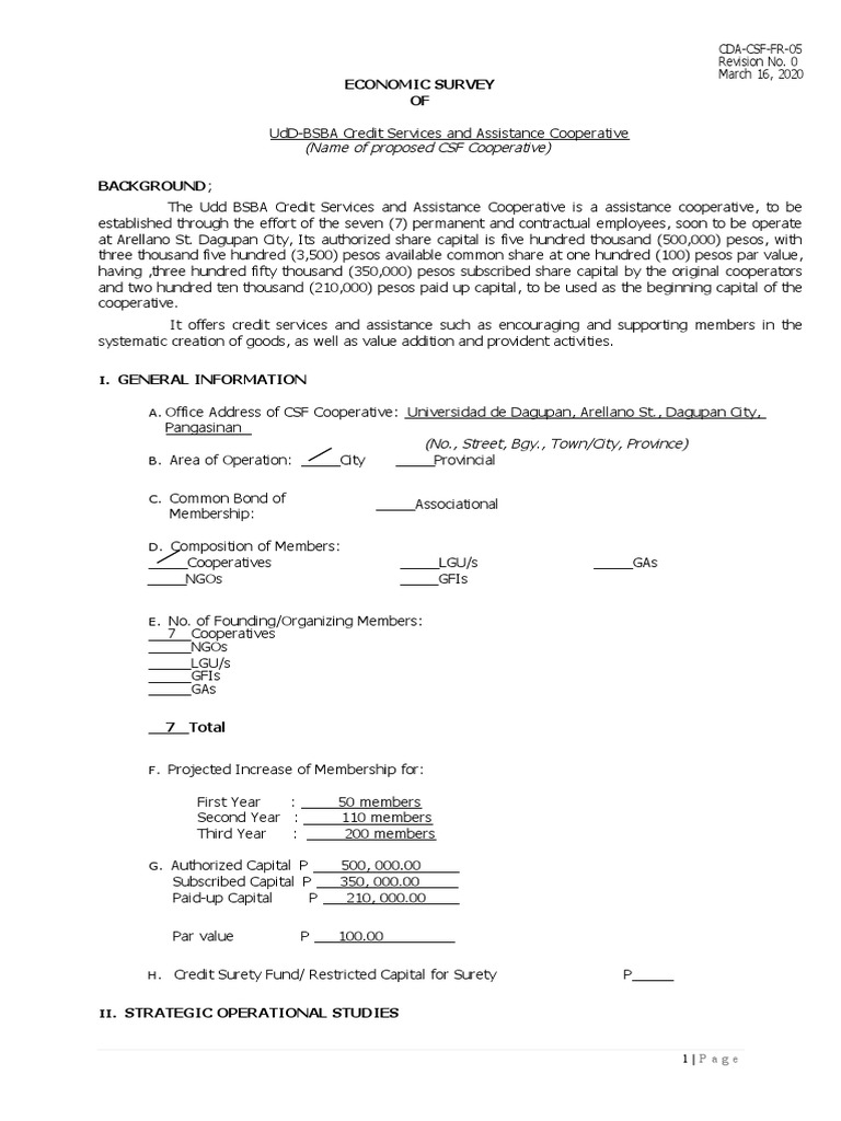 Economic Survey | PDF | Cooperative | Expense