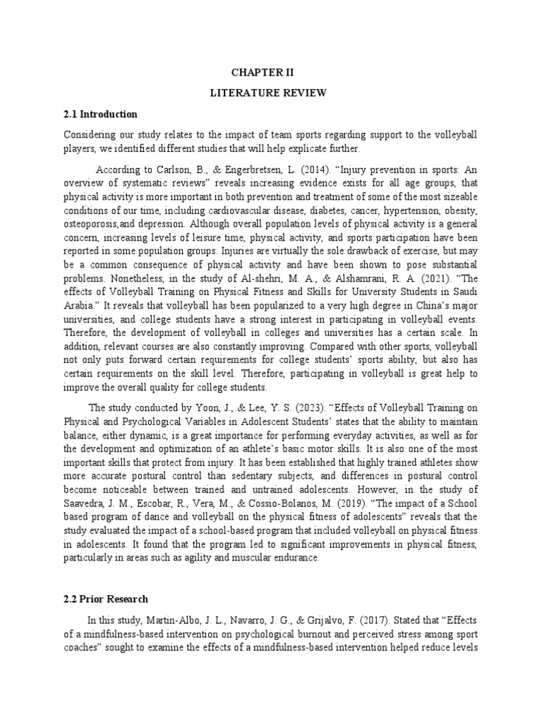 Chapter Ii Literature Review | PDF | Adolescence | Obesity