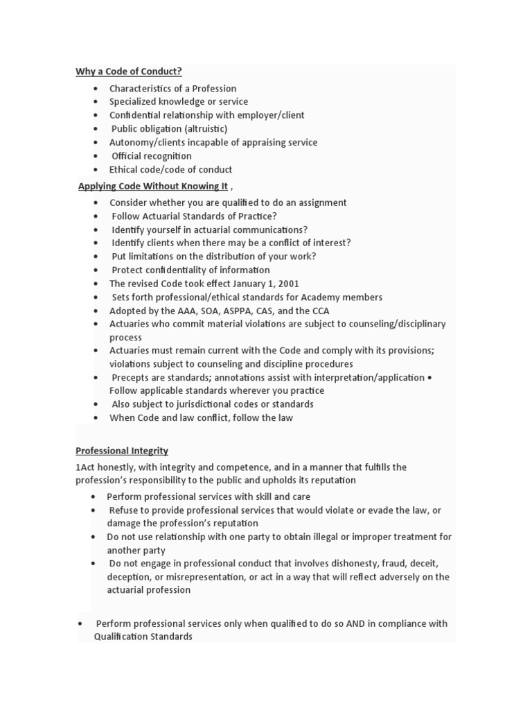 Code of Conduct | PDF | Architect | Conflict Of Interest