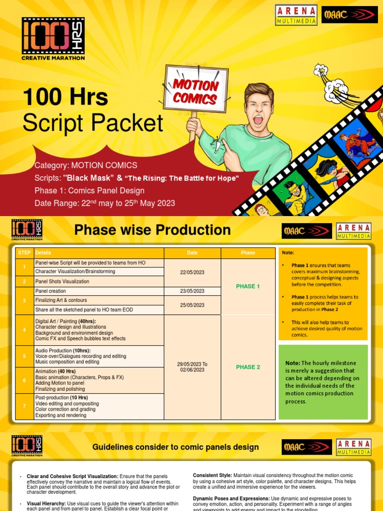 Motion Comic- SCRIPT_PACKET_7 | PDF | Drawing | Composition (Visual Arts)