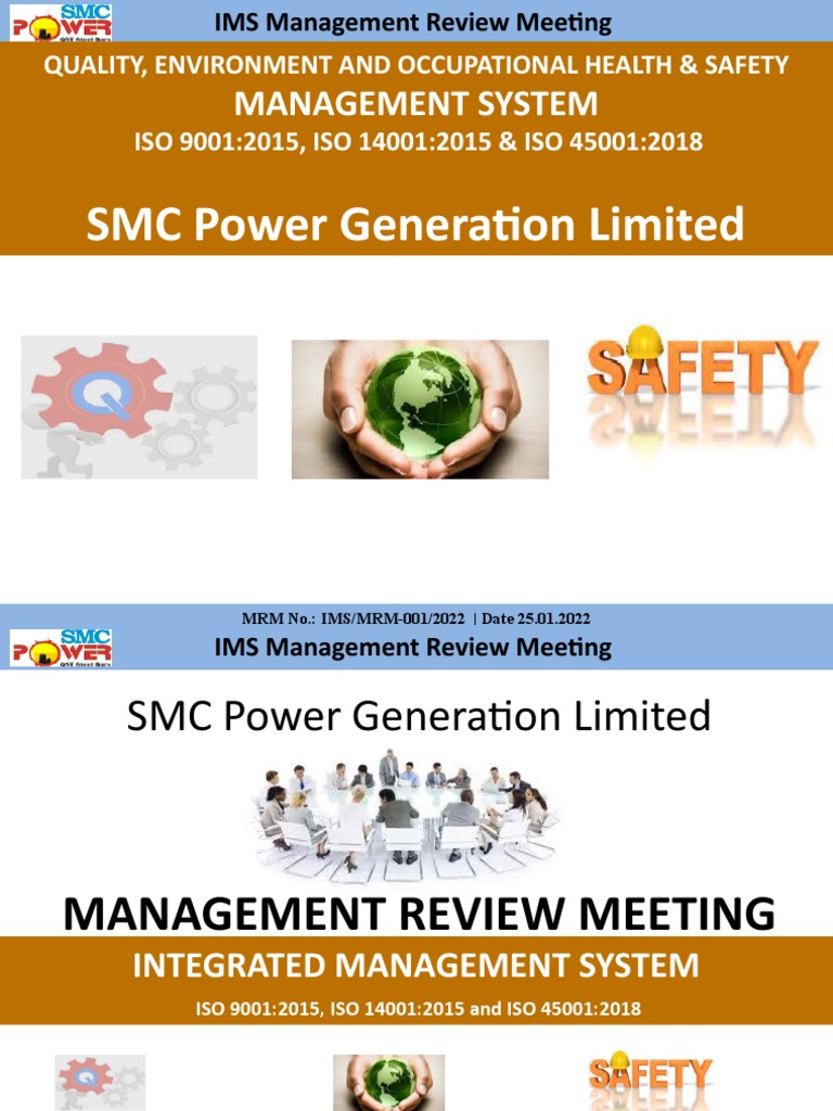SMCPGL Ims MRM - 2022 | PDF | Occupational Safety And Health | Risk