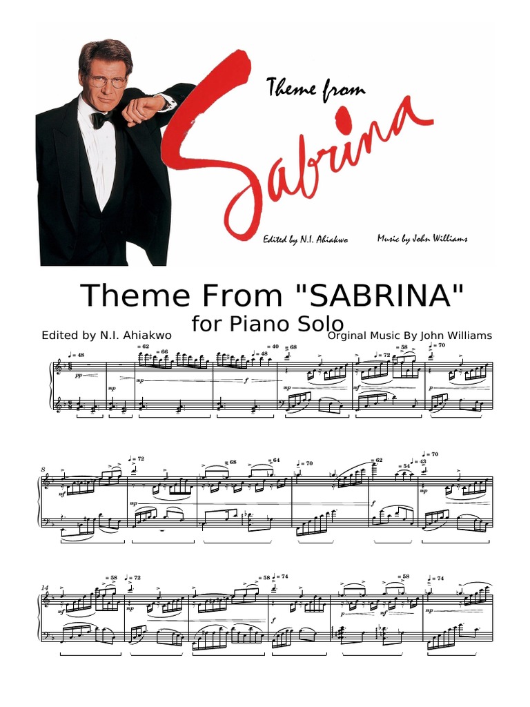 Theme From SABRINA 1995 Piano Solo | PDF | Musical Compositions