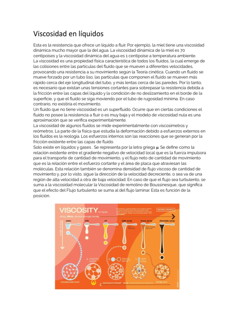 Viscosidad en Líquidos | PDF | Viscosidad | Termodinámica