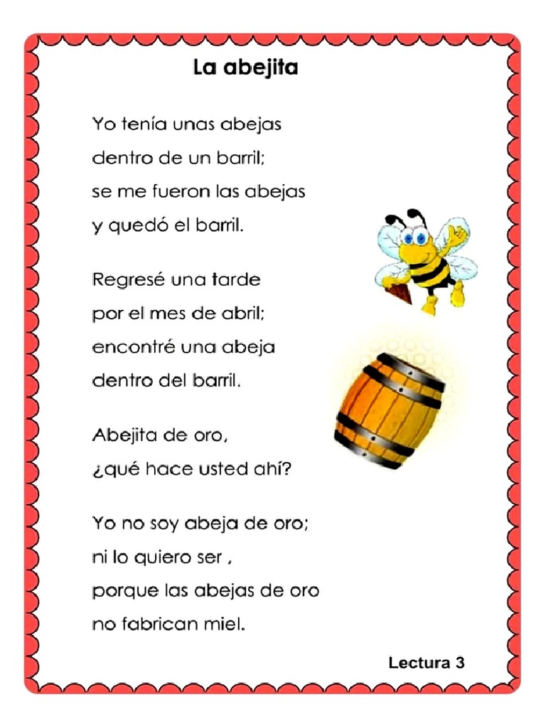 Rimas Con Lecturas Cortas | PDF