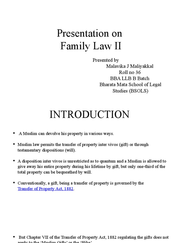 Fam Law 2 | PDF | Property | Concurrent Estate