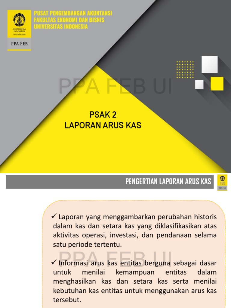 PSAK 2 Laporan Arus Kas | PDF | Pengelolaan Keuangan & Uang