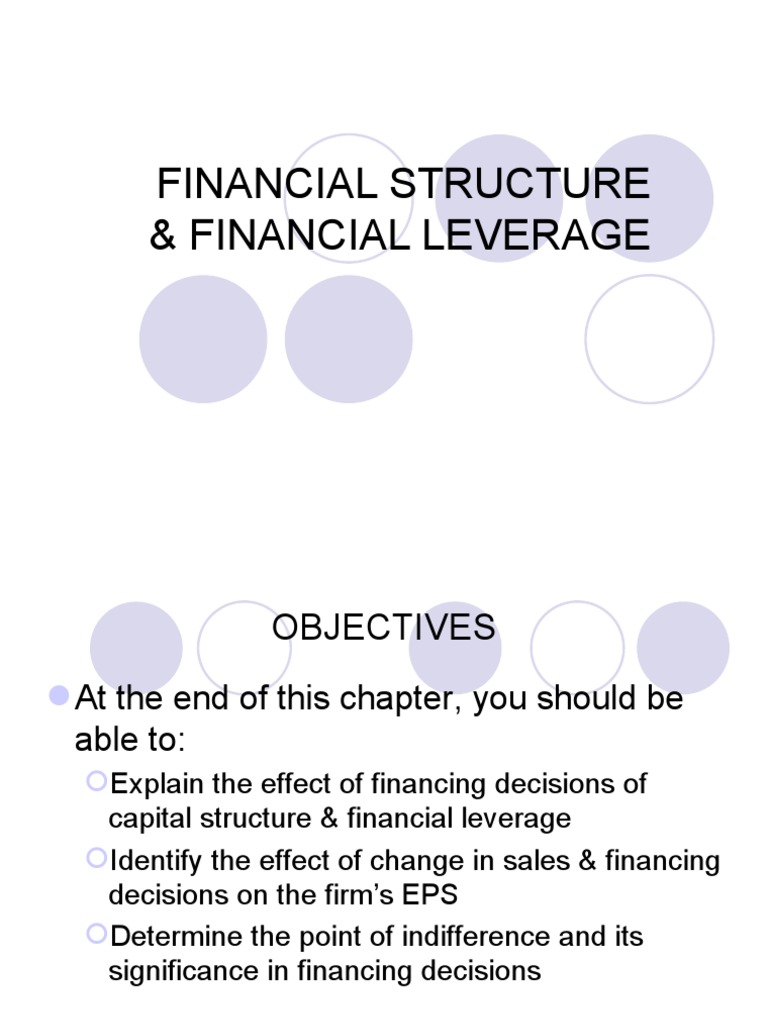 Financial Structure and Leverage Analysis | PDF | Leverage (Finance ...