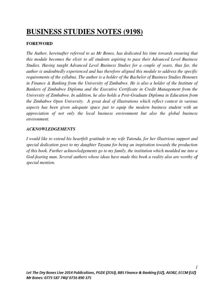 Bs Notes Bones 2017 17 Download Free Pdf Partnership Stocks