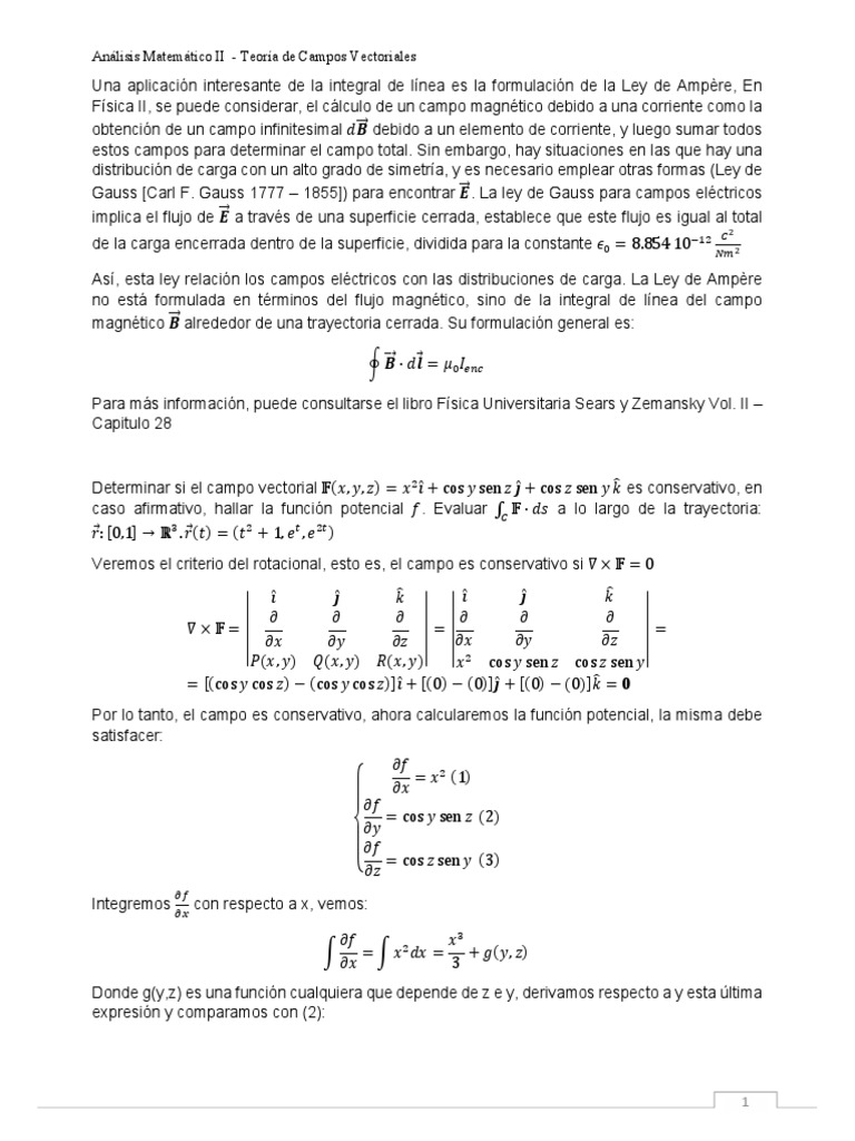 Teórico Unidad VII | Descargar gratis PDF | Integral | Vector Euclidiano