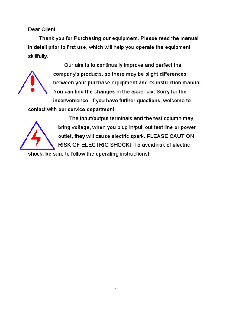 HTGJ-35KV Dielectric Loss Tester Manual | PDF | High Voltage | Capacitor