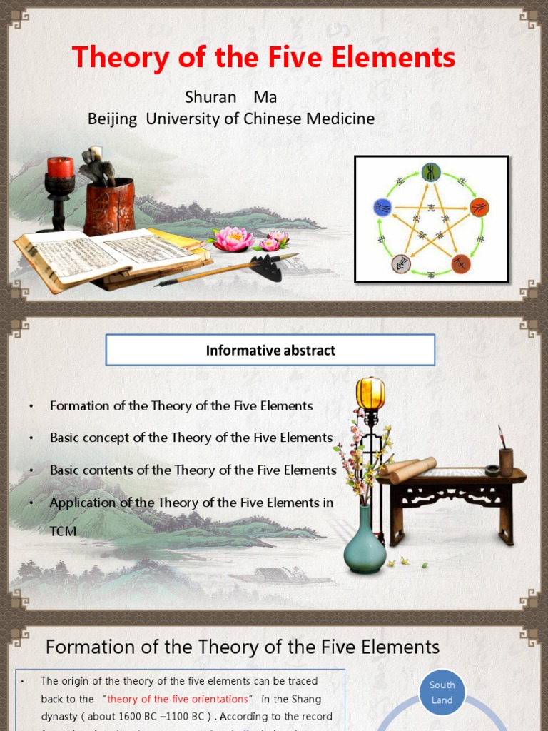 Five Element theory in TCM | PDF | Traditional Chinese Medicine | Taste