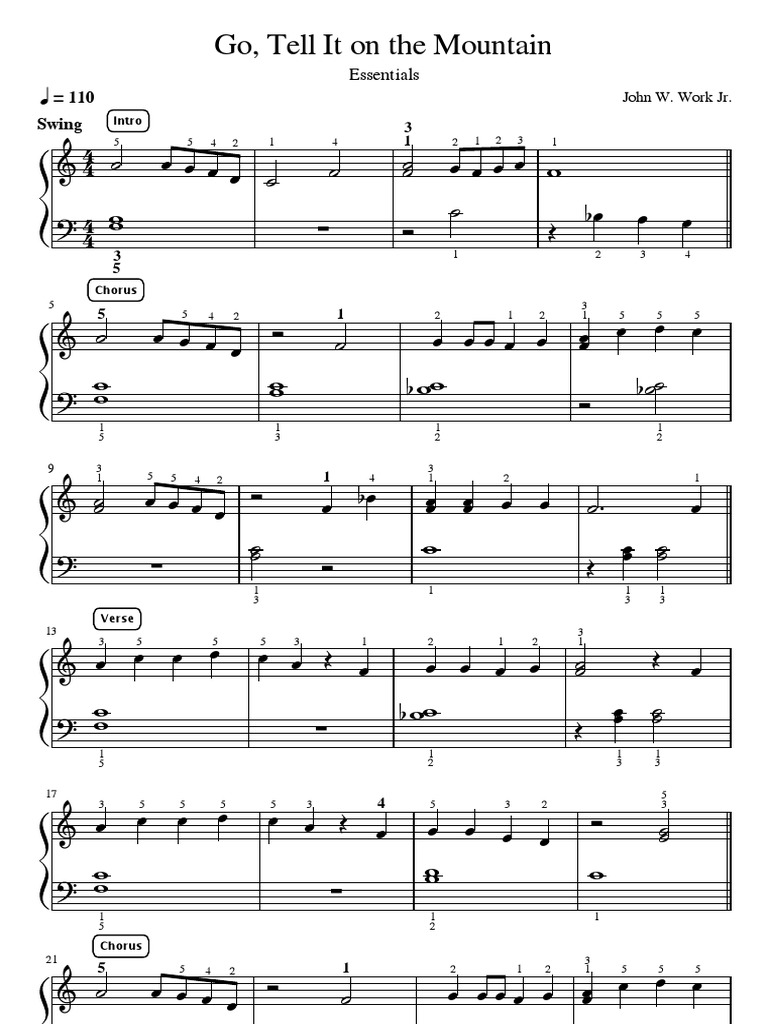 Go Tell It on the Mountain Overview | PDF | Musical Forms | Songs