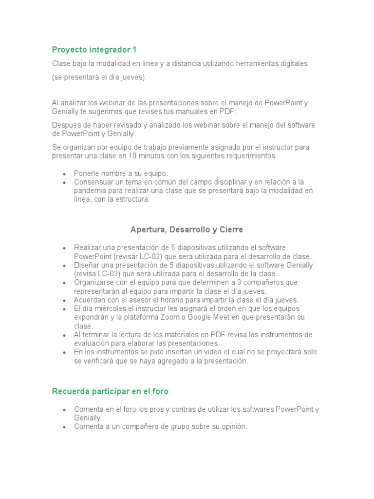 Proyecto Integrador 1 | PDF
