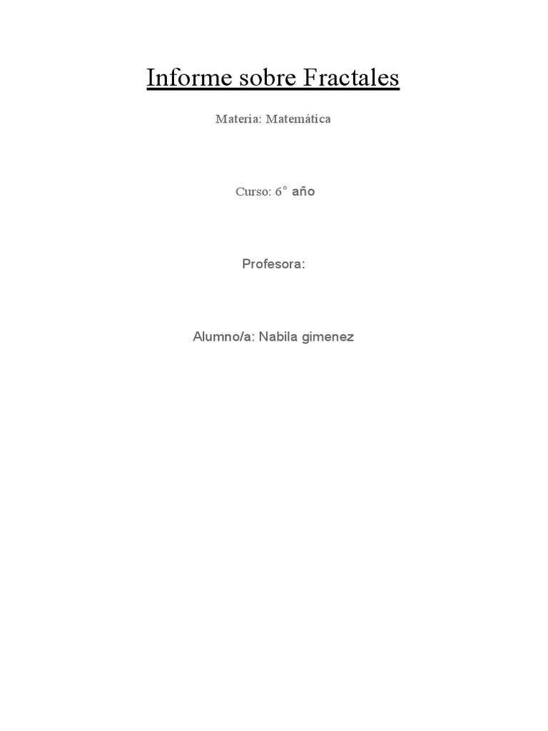 Fractales | PDF | Fractal | Ecuaciones Fractales | PDF | Fractal | Ecuaciones