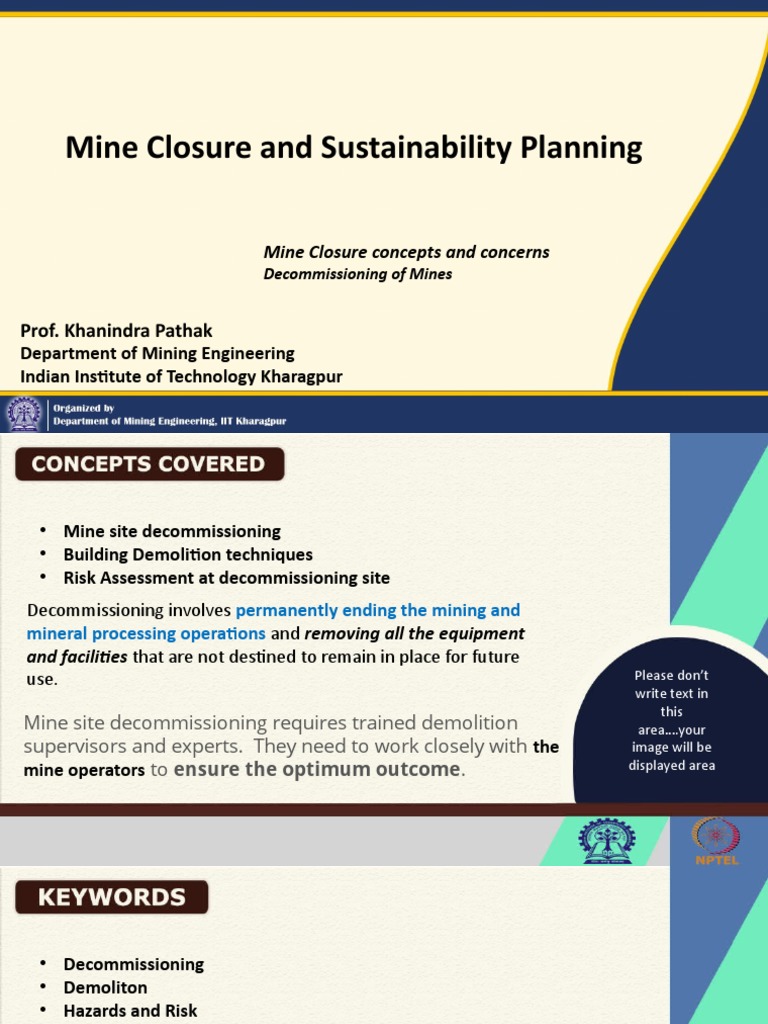 Mine Decommissioning | PDF | Risk | Demolition