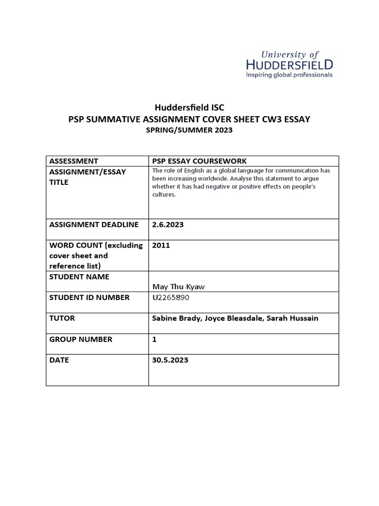 Final Essay (1500 Words) | PDF | English Language | Communication