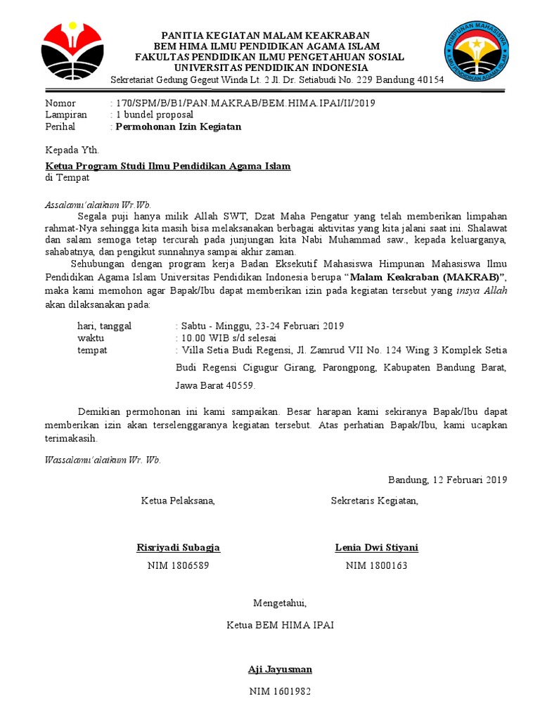 Surat-Surat Perizinan | PDF