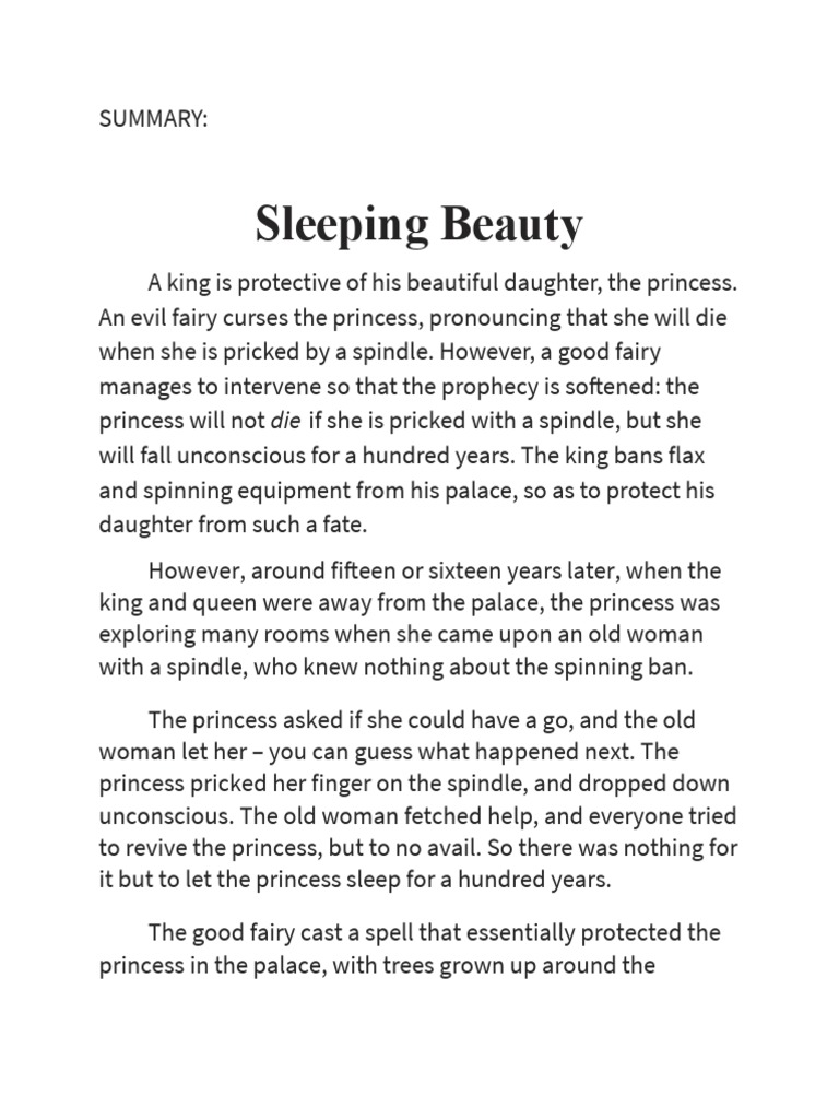 Sleeping Beauty | PDF | Sleeping Beauty | Fairy Tales