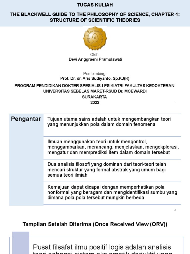 Tugas Kuliah Filsafat Prof Aris - Devi A | PDF | Filsafat | Sains ...