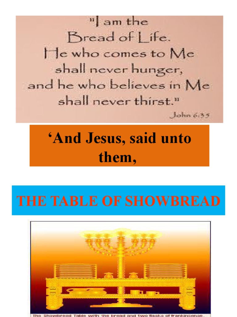 The Table of Showbread | PDF | Jesus | Eternal Life (Christianity)