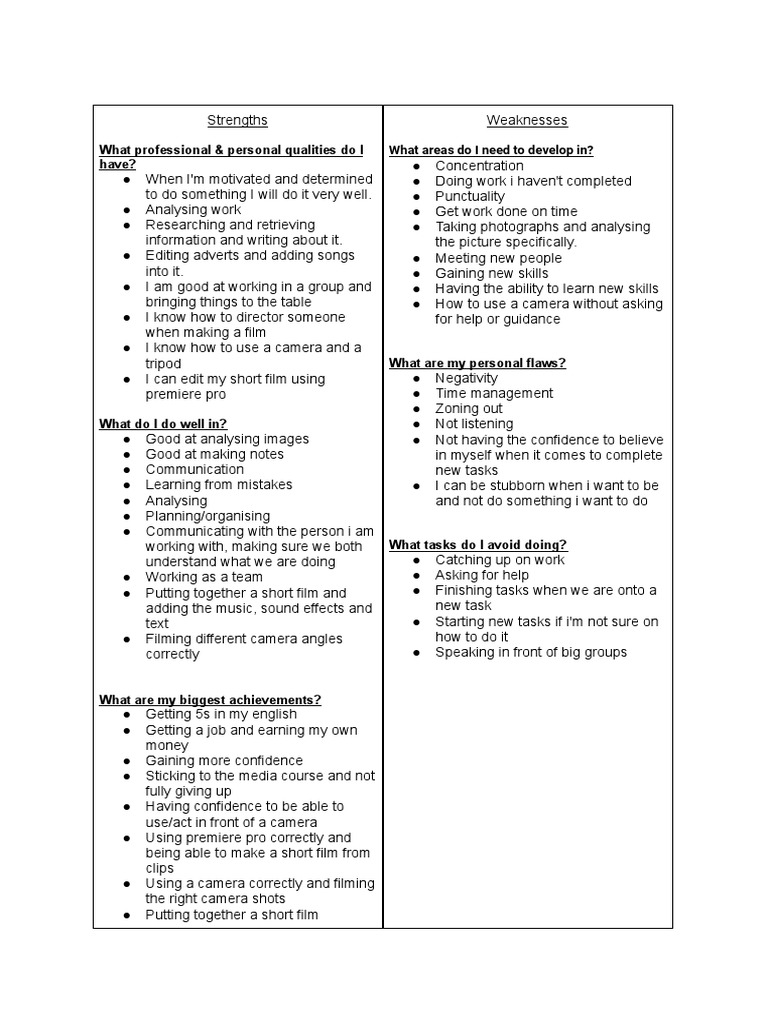 Film SWOT Analysis | PDF | Communication | Behavior Modification