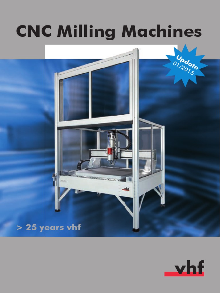 VHF CNC Milling Machines 2015 | PDF | Machining | Numerical Control