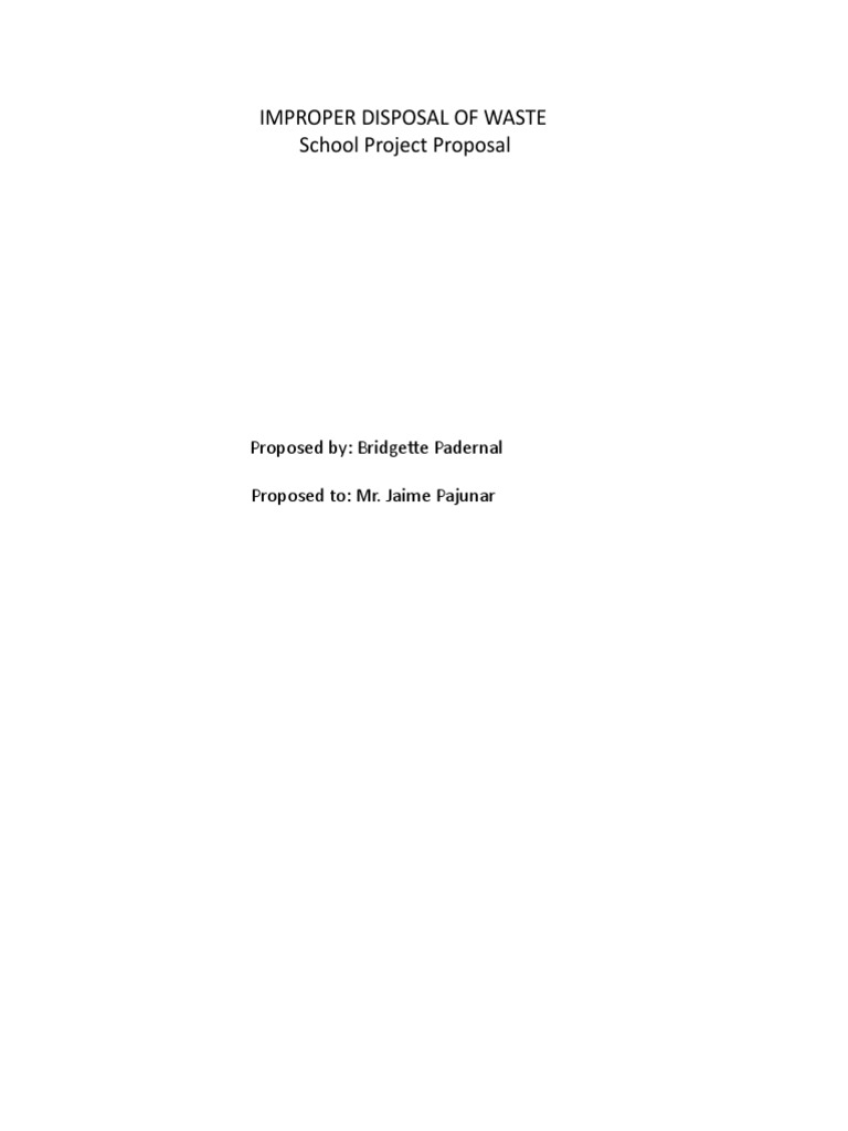 Improper Waste Disposal Solutions | PDF | Waste Management | Waste