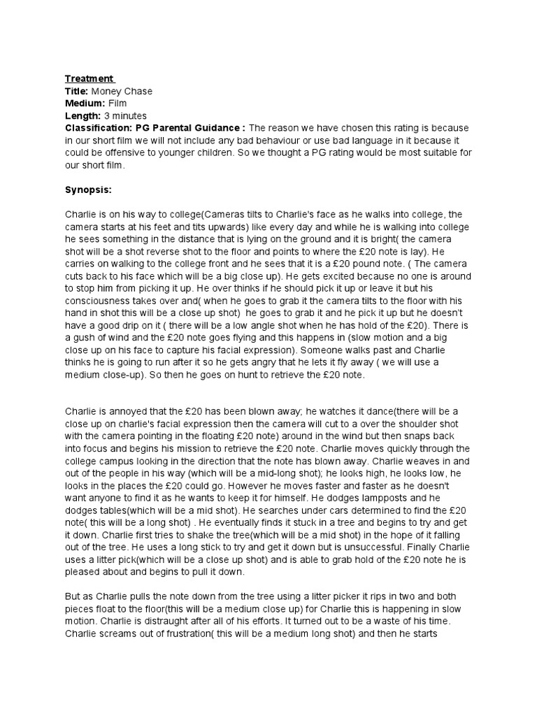 Treatment For Our Short Film | PDF | Language Arts & Discipline ...