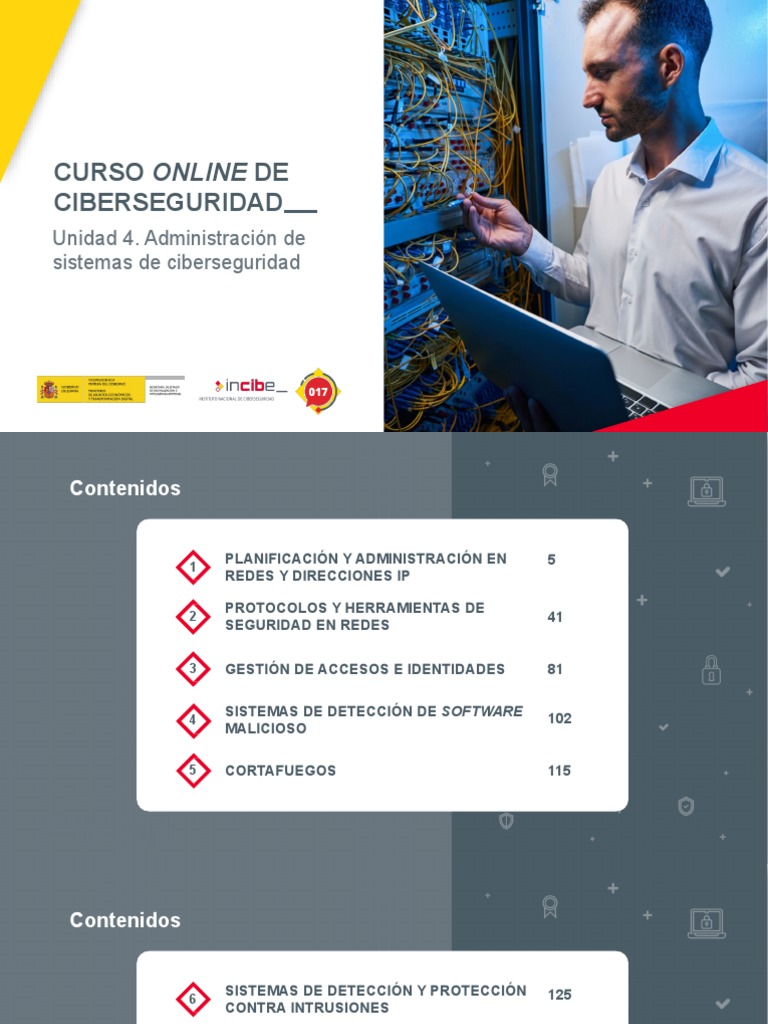 04 Manual Administración de Sistemas de Ciberseguridad | PDF | Dirección IP | Red de computadoras