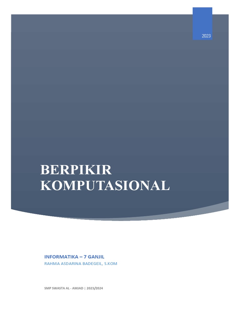 Modul Pertemuan 1 - Informatika Kelas 7 | PDF | Seni | Komputer