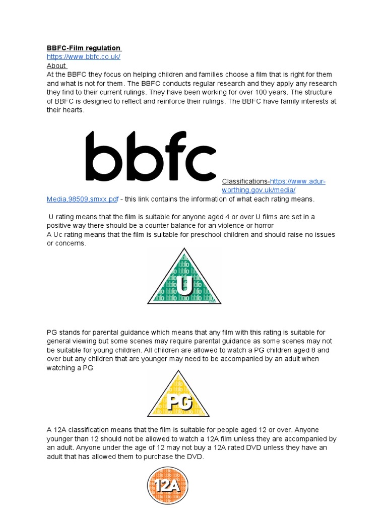BBFC Film Regulation | PDF