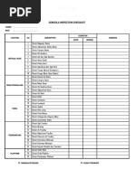 Backhoe Checklist | PDF