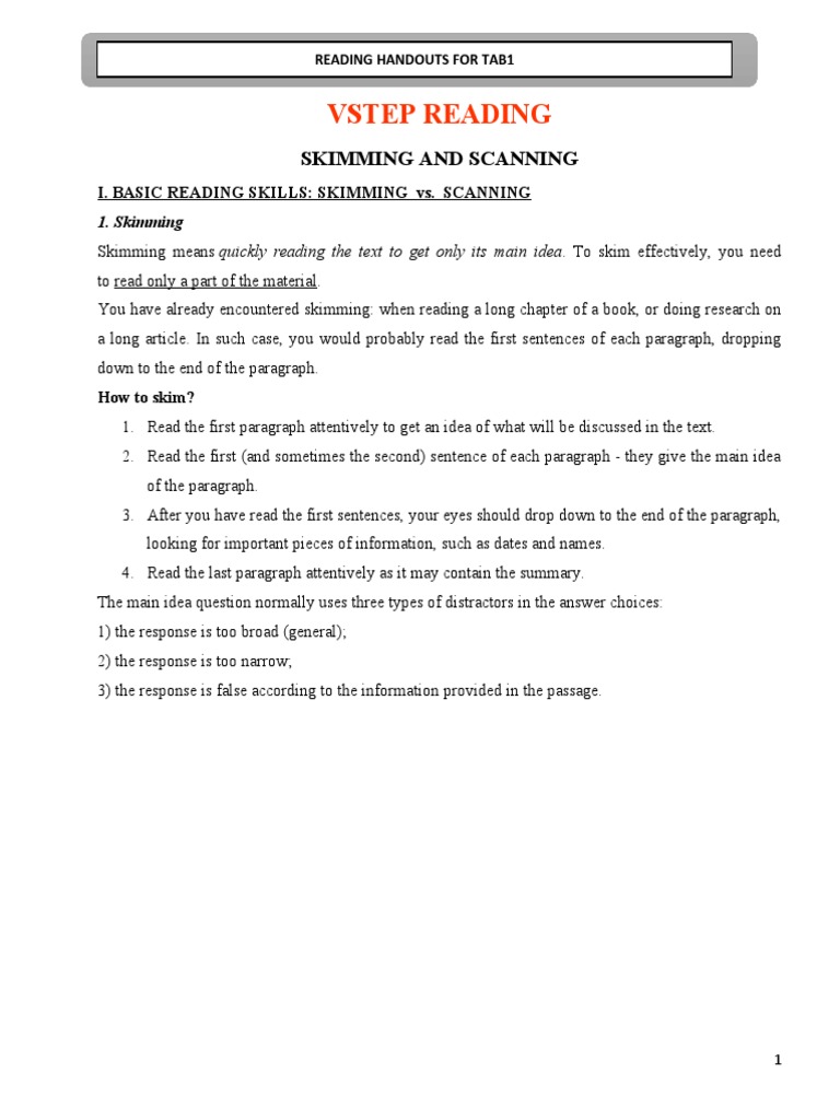 T01 - Reading - VSTEP Reading Test 2 | PDF | Speed Reading | Car