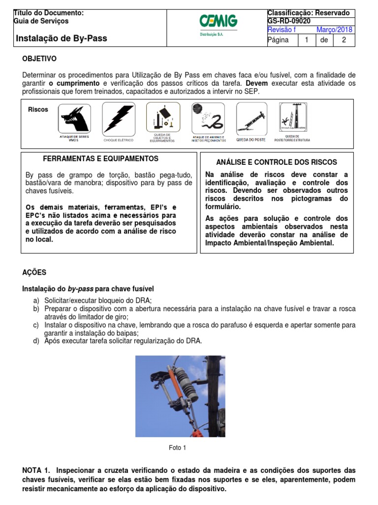 gsrd_09020_instalacao de by pass | PDF | Fusível (elétrico) | Bens ...