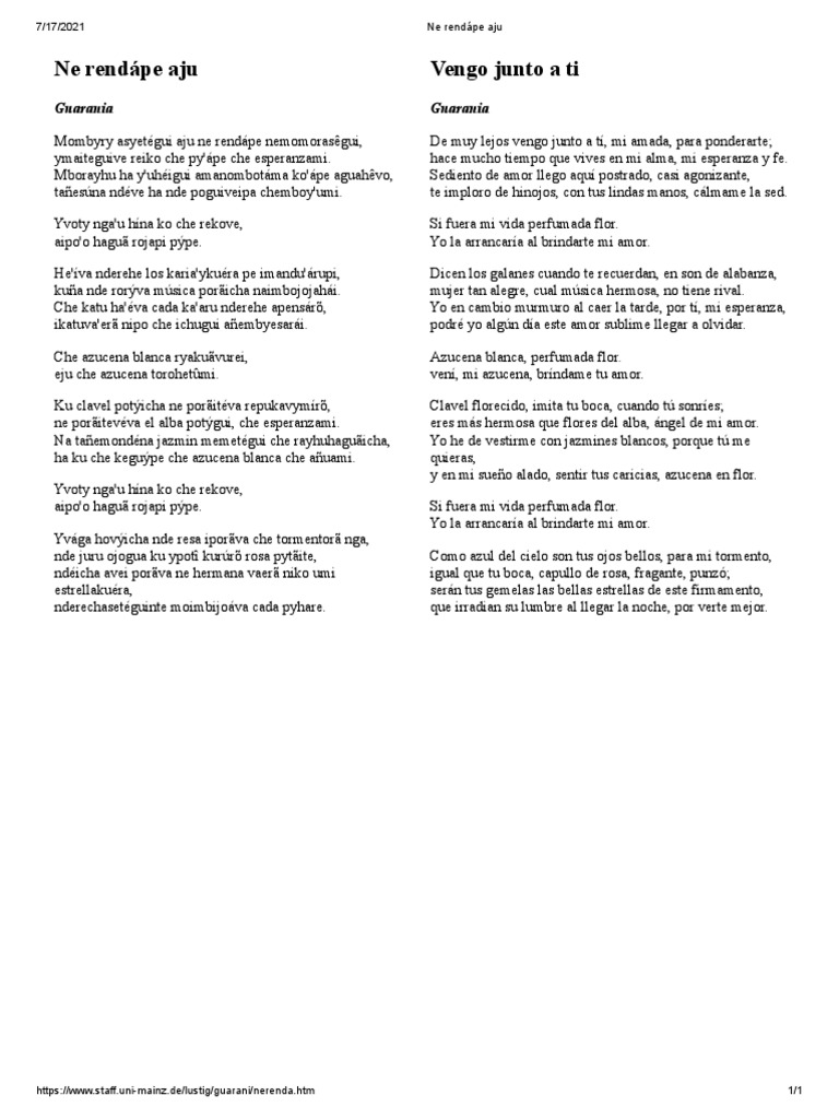 Ne Rendápe Aju | PDF